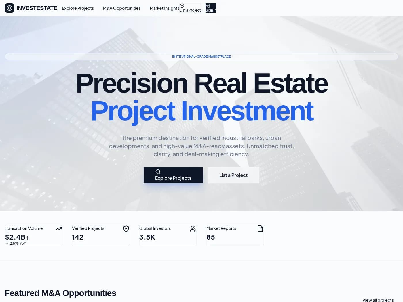 InvestEstate Marketplace