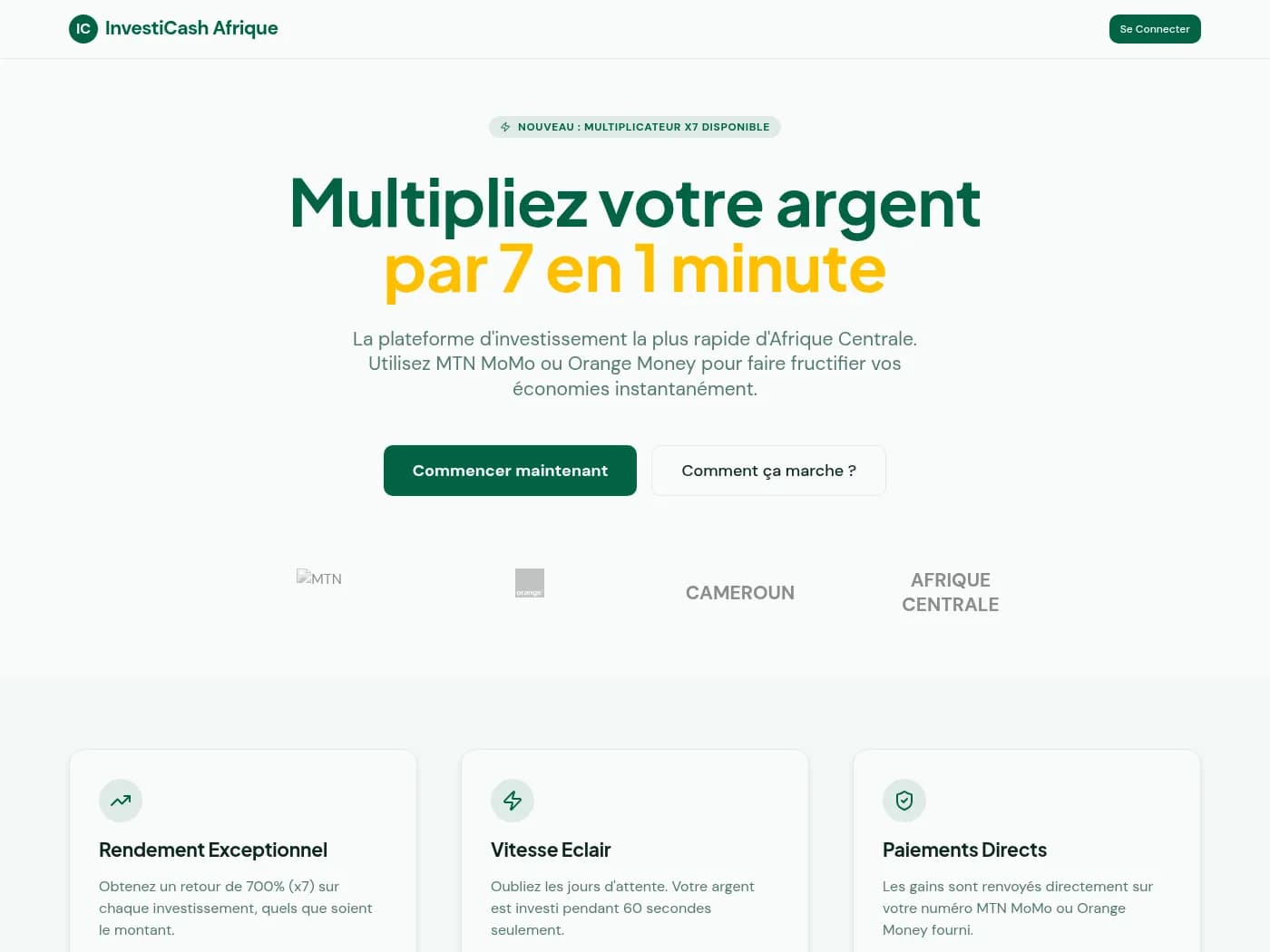 InvestiCash Afrique