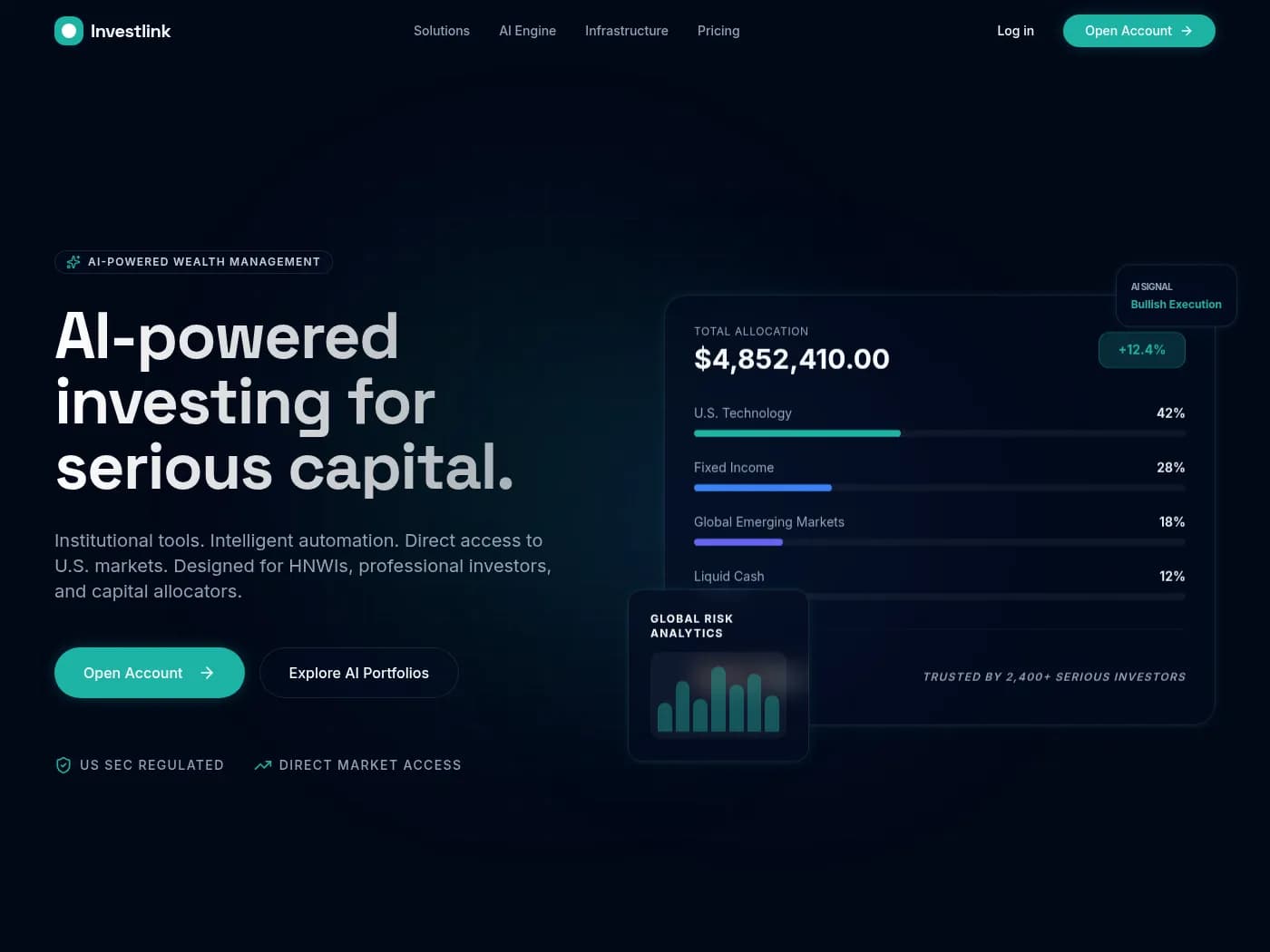 Investlink Premium Landing