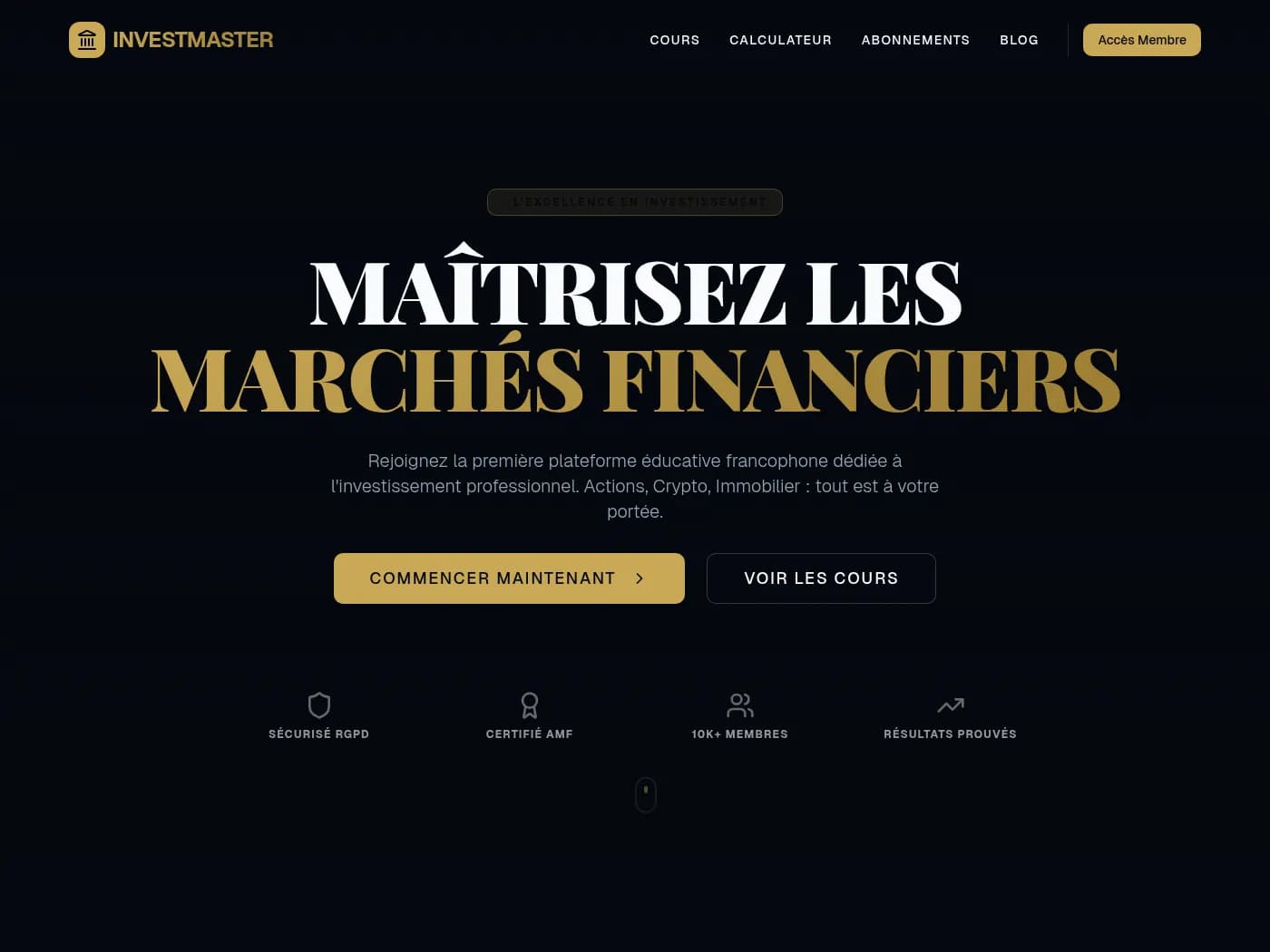 InvestMaster Platform