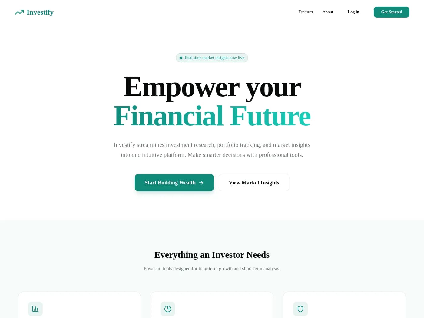 Investor Helper App