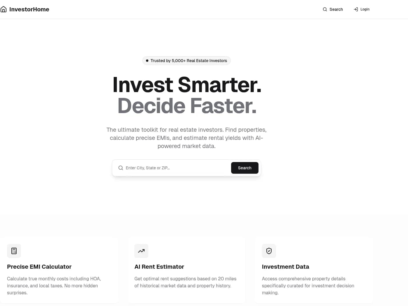 Investor Home Finder