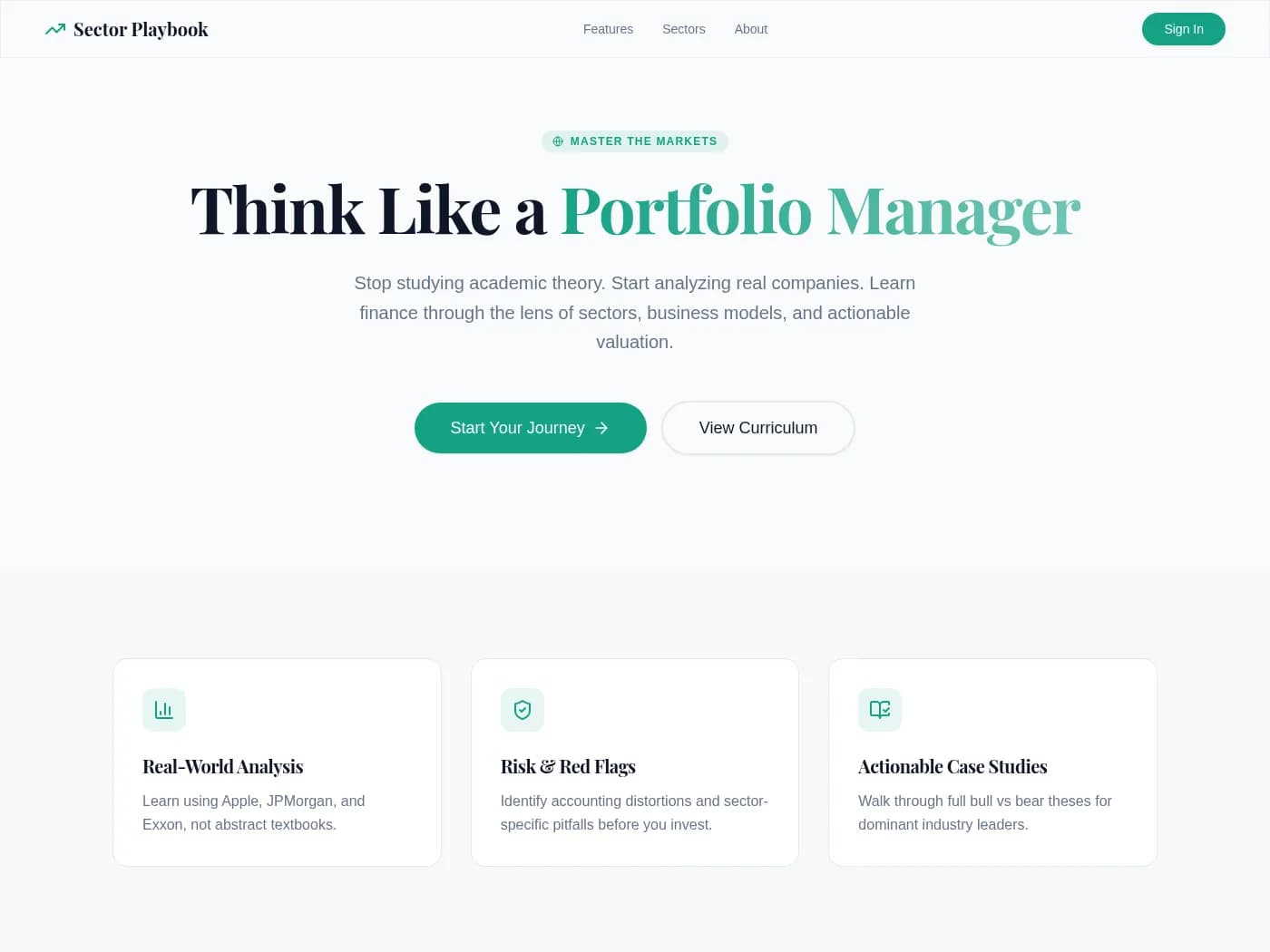 Investor's Sector Playbook