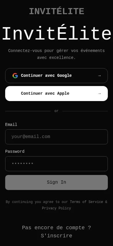 Gestion des invités
