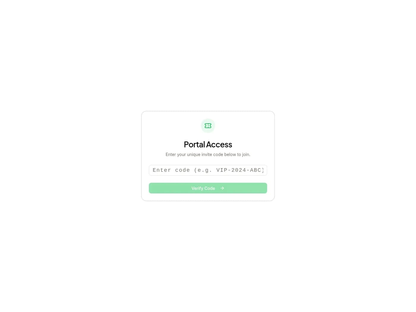 Inviter Code Portal