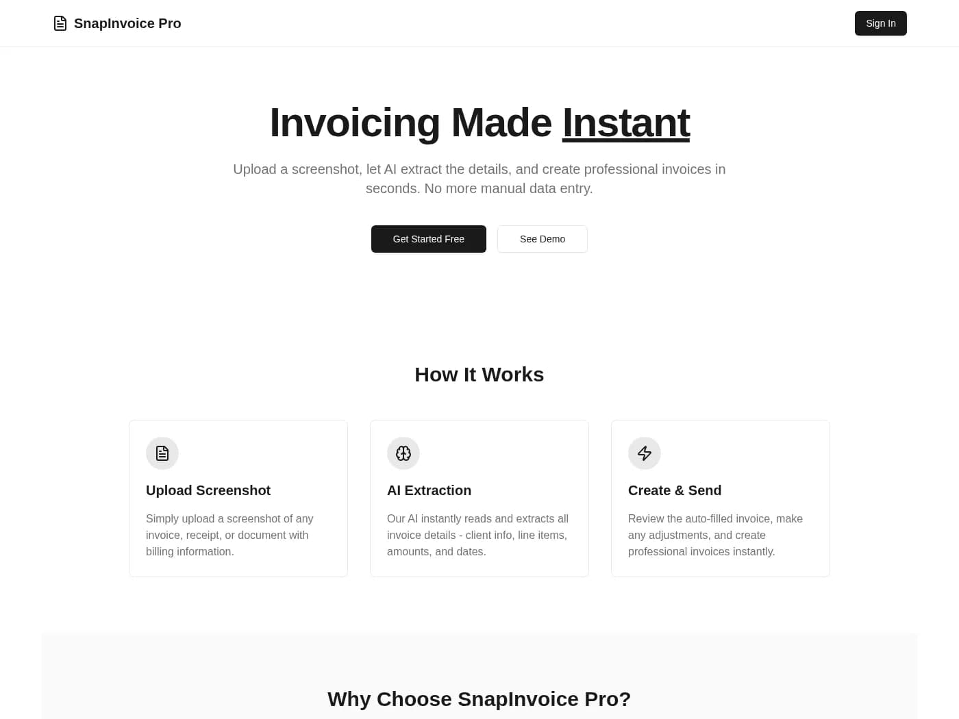 SnapInvoice Pro