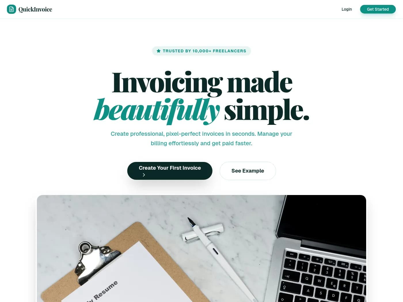 QuickInvoice Generator