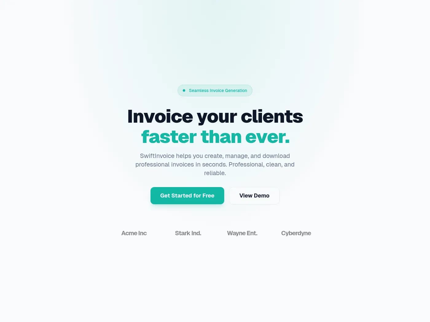 SwiftInvoice Generator