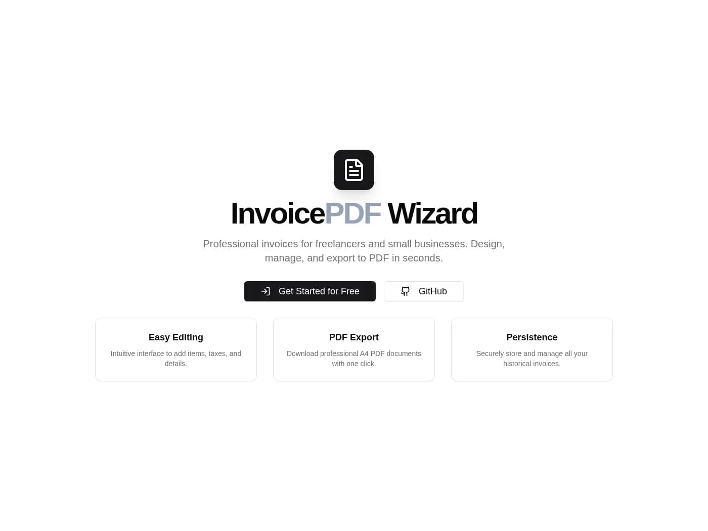 Invoice PDF Wizard