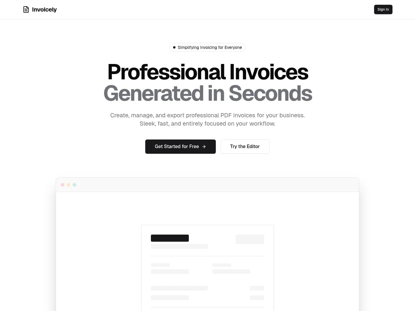 Invoice PDF Generator