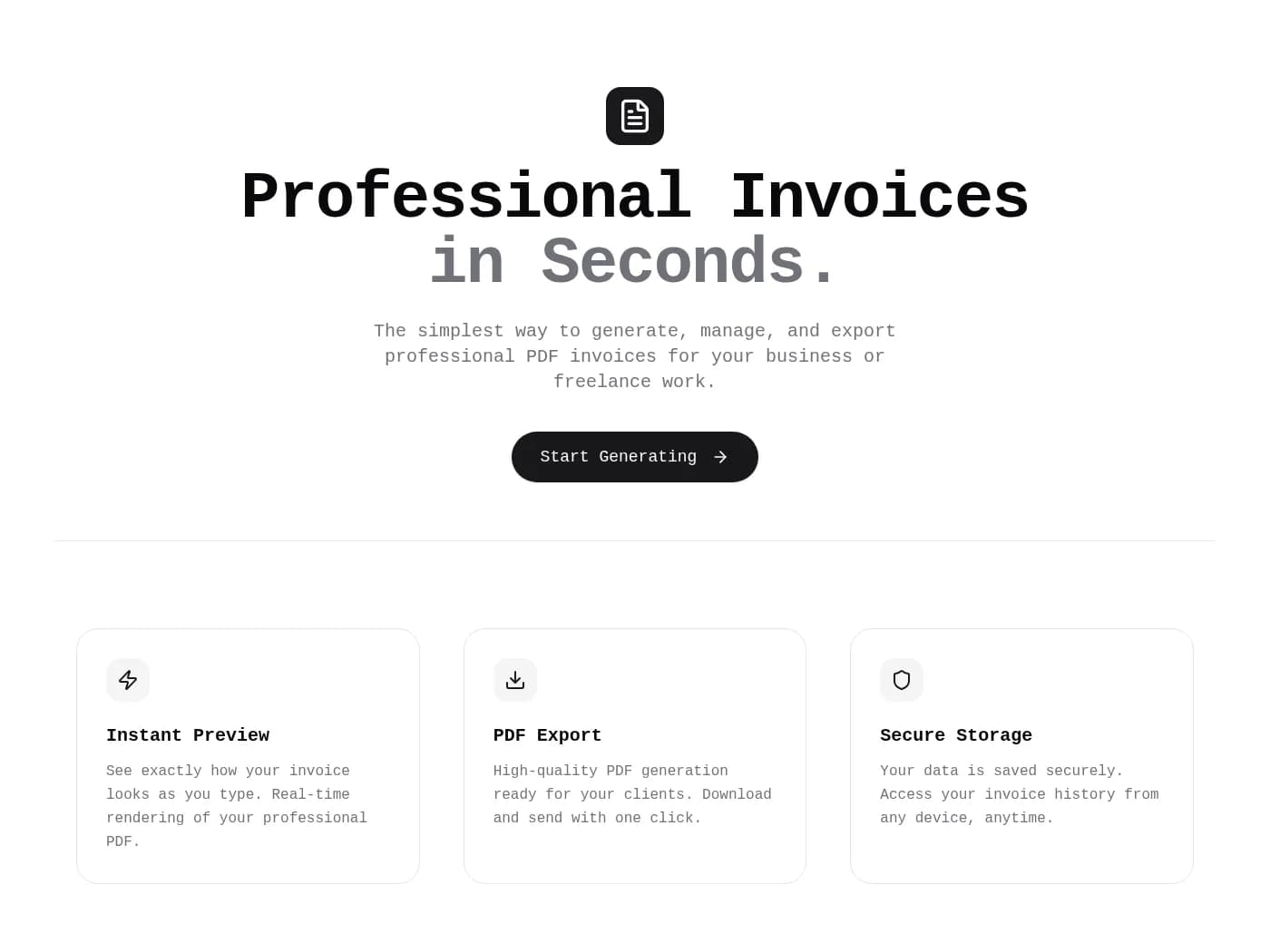 Instant Invoice Maker
