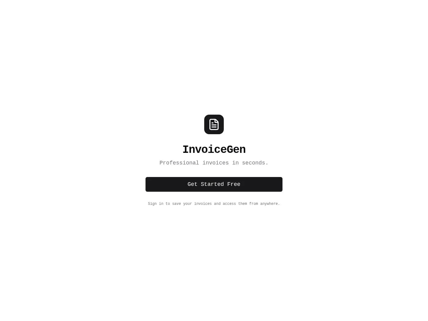 Invoice PDF Generator