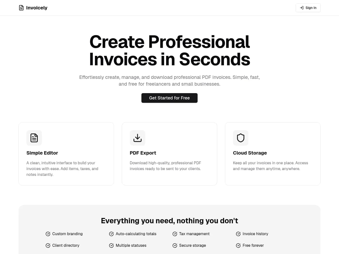 Invoice PDF Generator