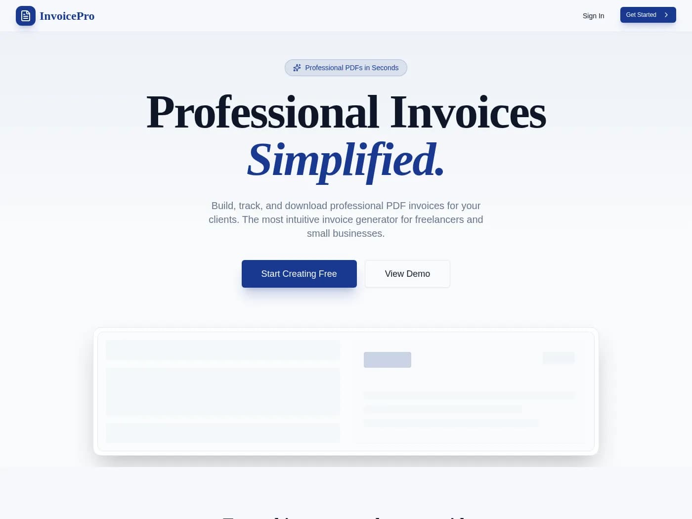 Invoice PDF Generator