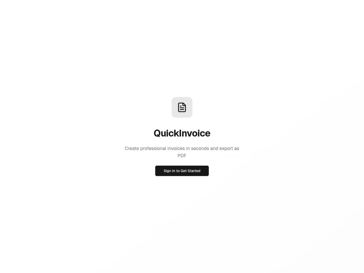 QuickInvoice Generator