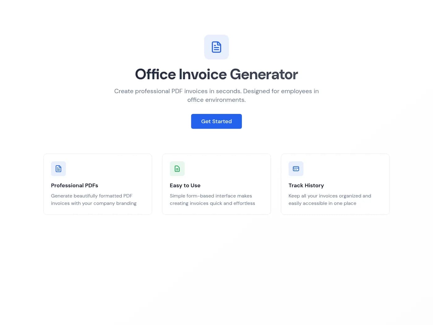 Office Invoice Generator