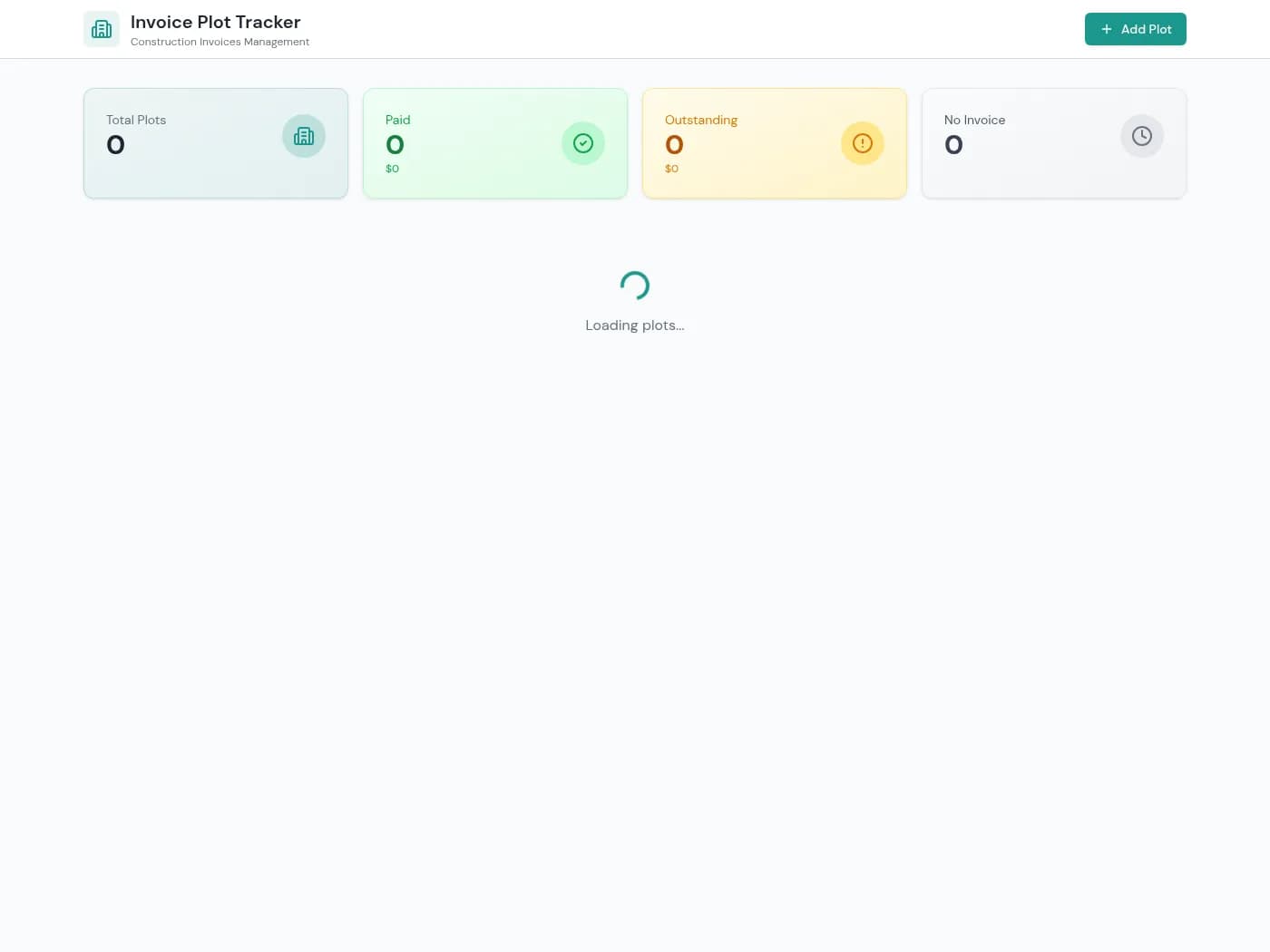 Invoice Plot Tracker