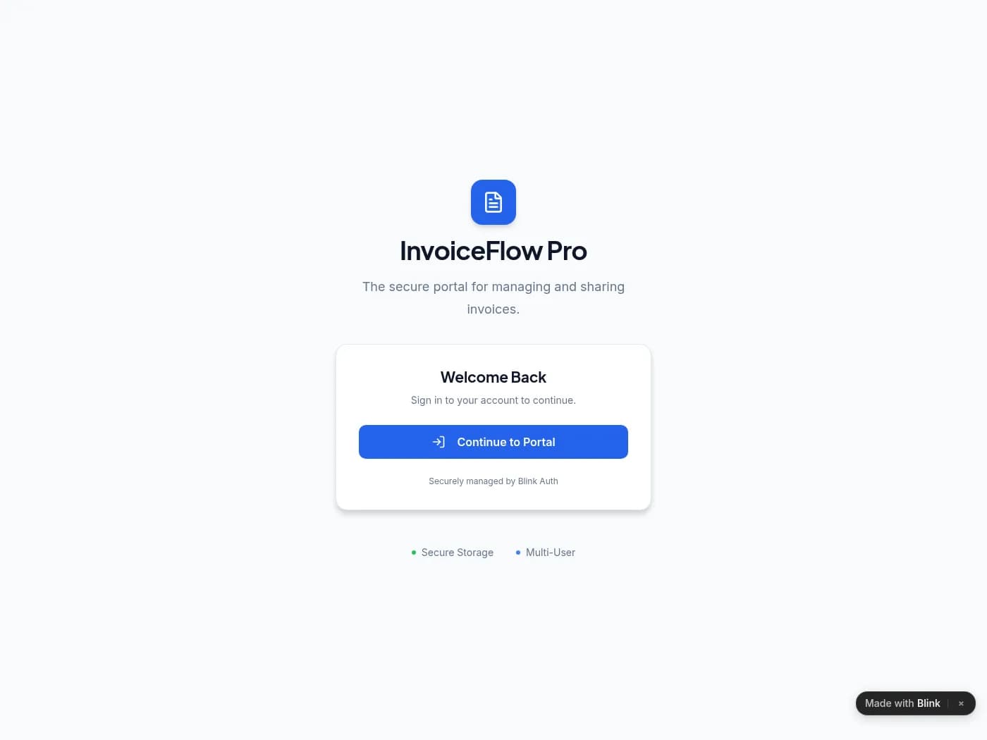 Invoice Portal Pro
