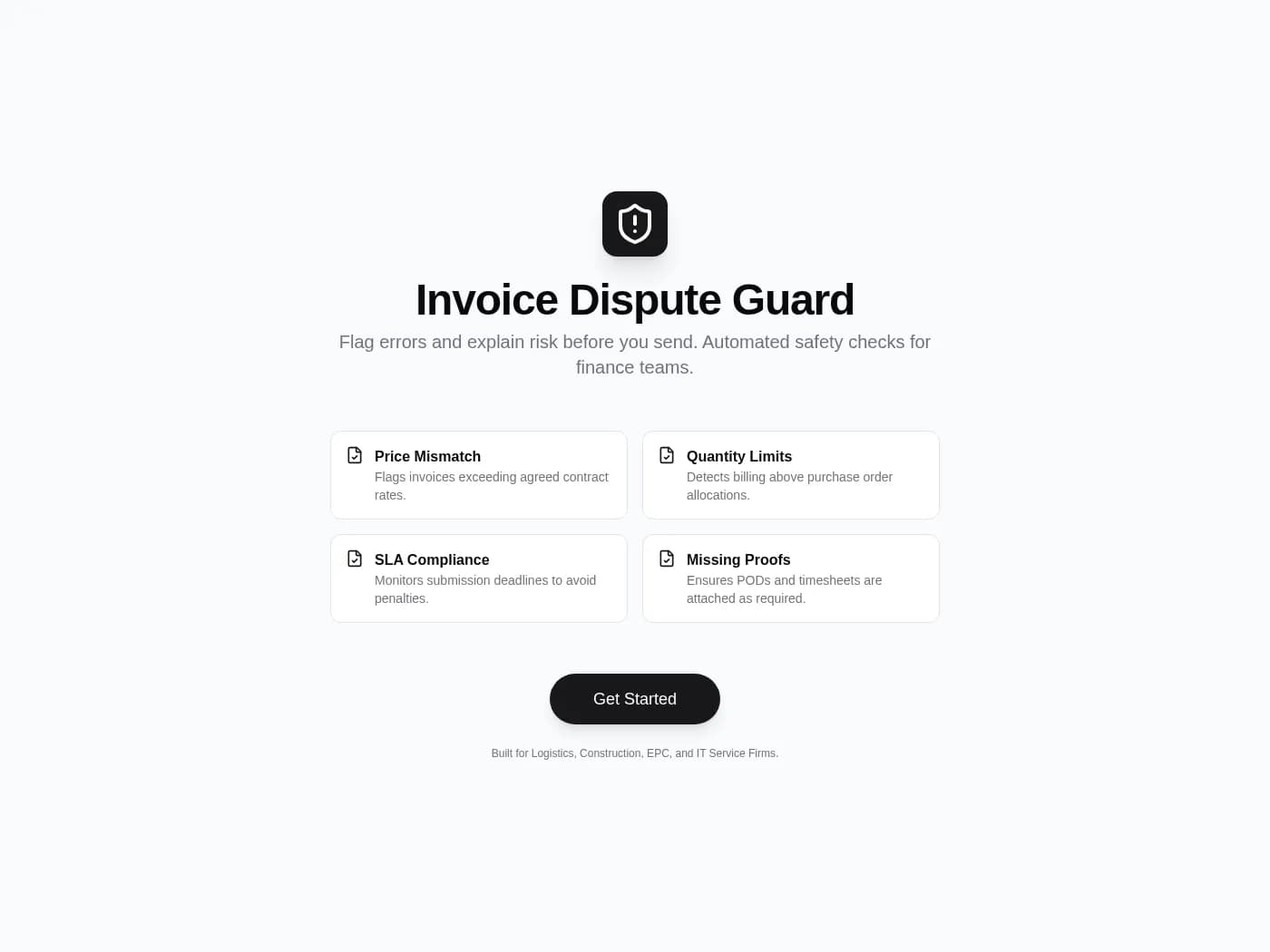 Invoice Dispute Guard