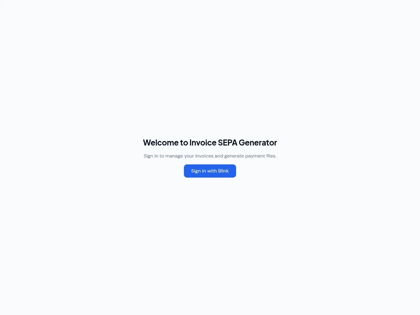 Invoice SEPA Generator