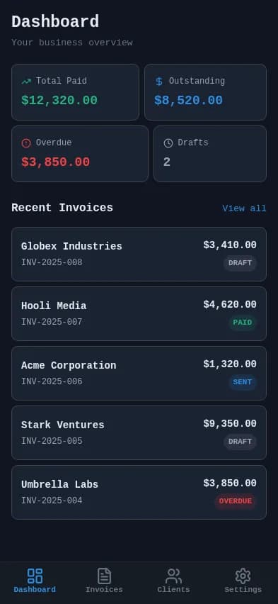 QuickInvoice Pro