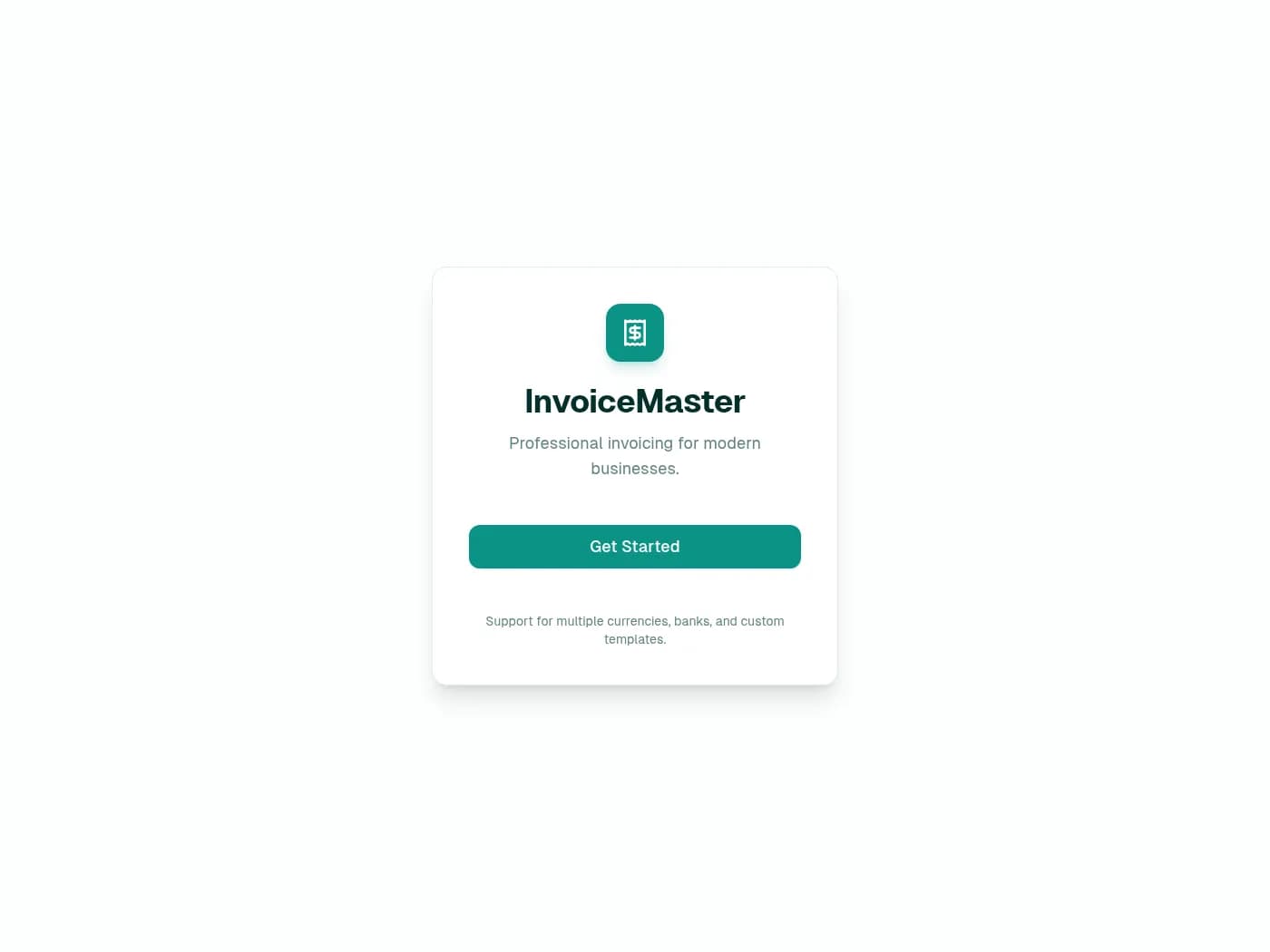 InvoiceMaster SaaS