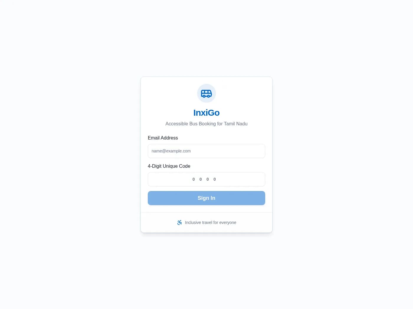 InxiGo Bus Booking
