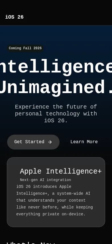 iOS 26 Kickstart