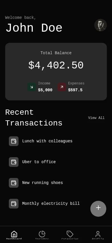 SpendWise Tracker