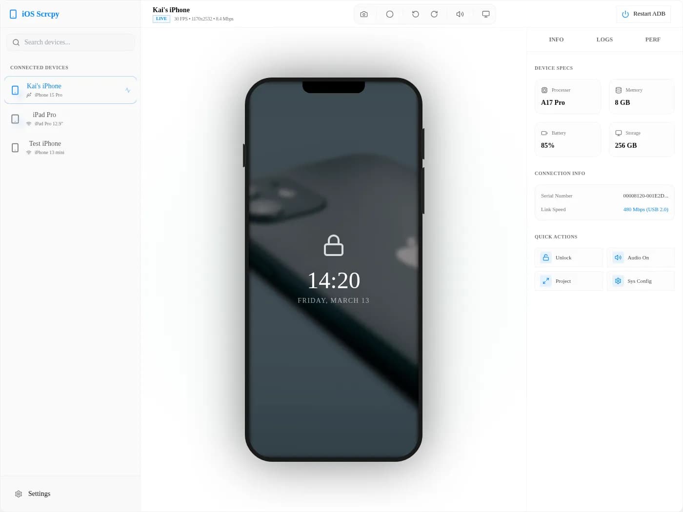 iOS Scrcpy Clone