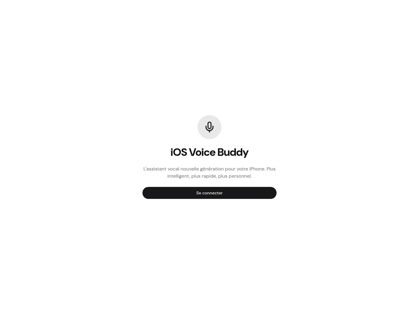 iOS Voice Buddy