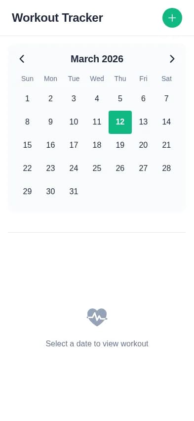Minimalist Workout Tracker