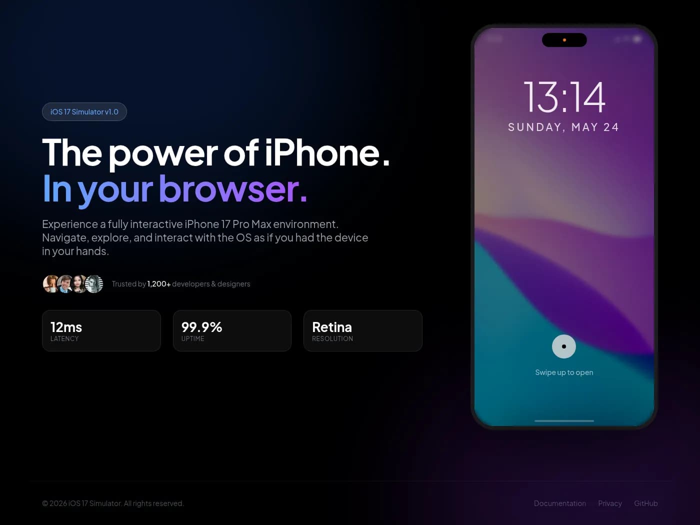 iOS 17 Browser Simulator