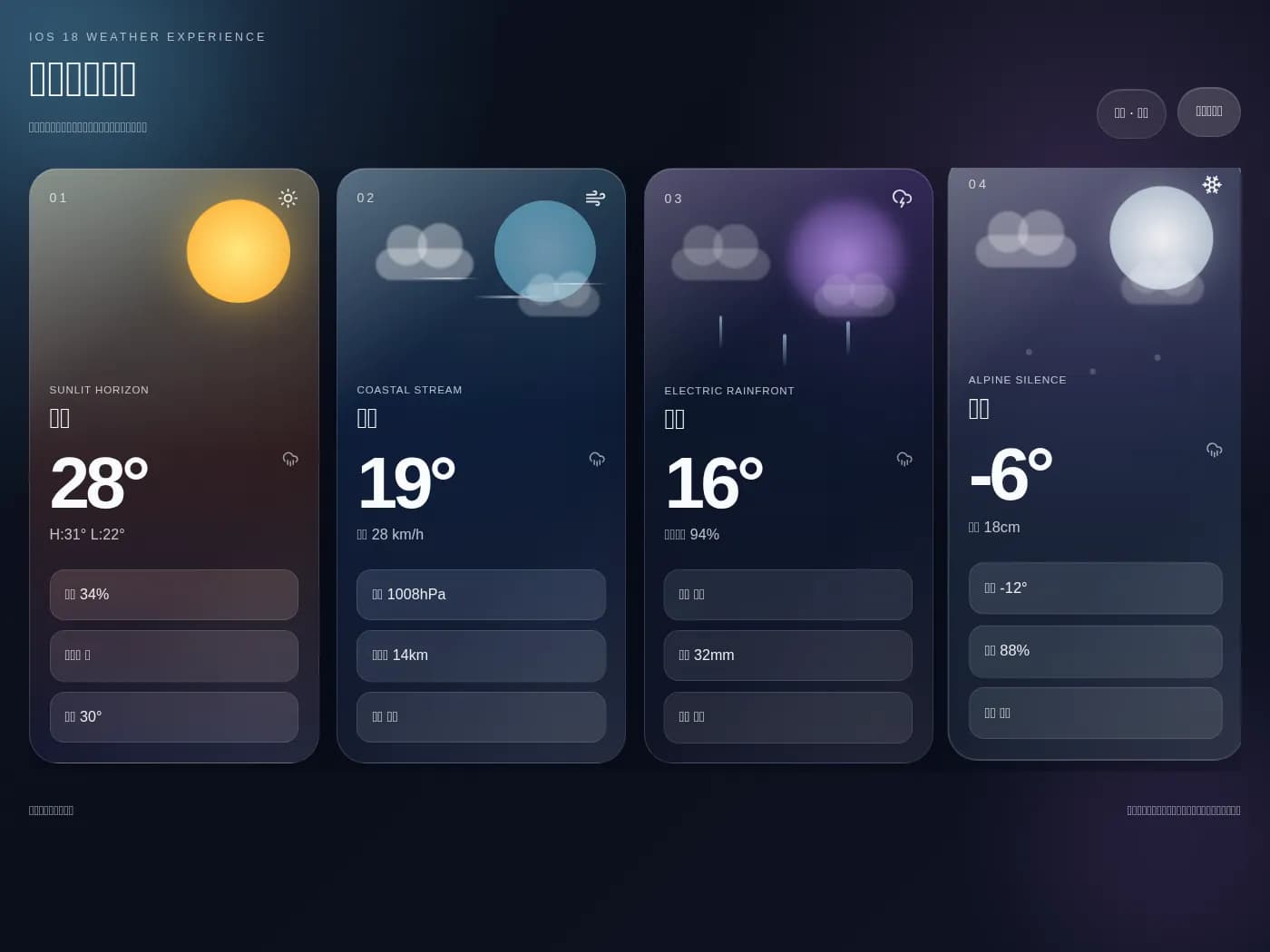 iOS 18 Weather Cards