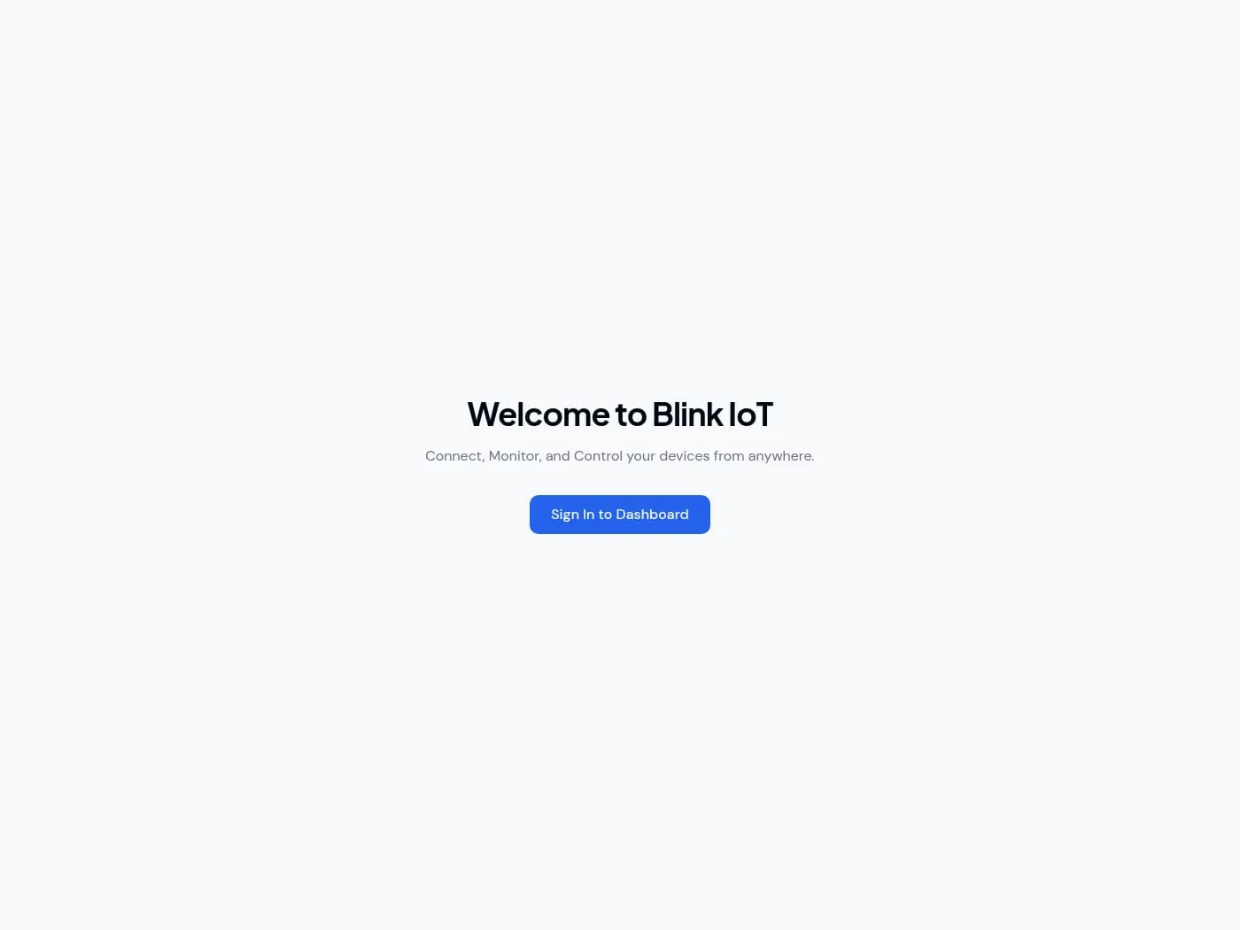 IoT Connect Dashboard