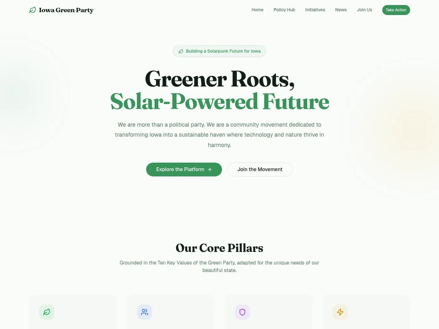 Iowa Green Party Solarpunk