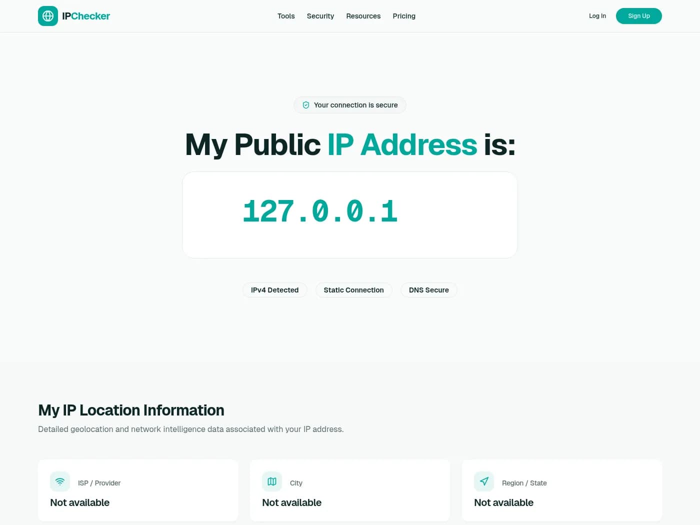 My IP Website