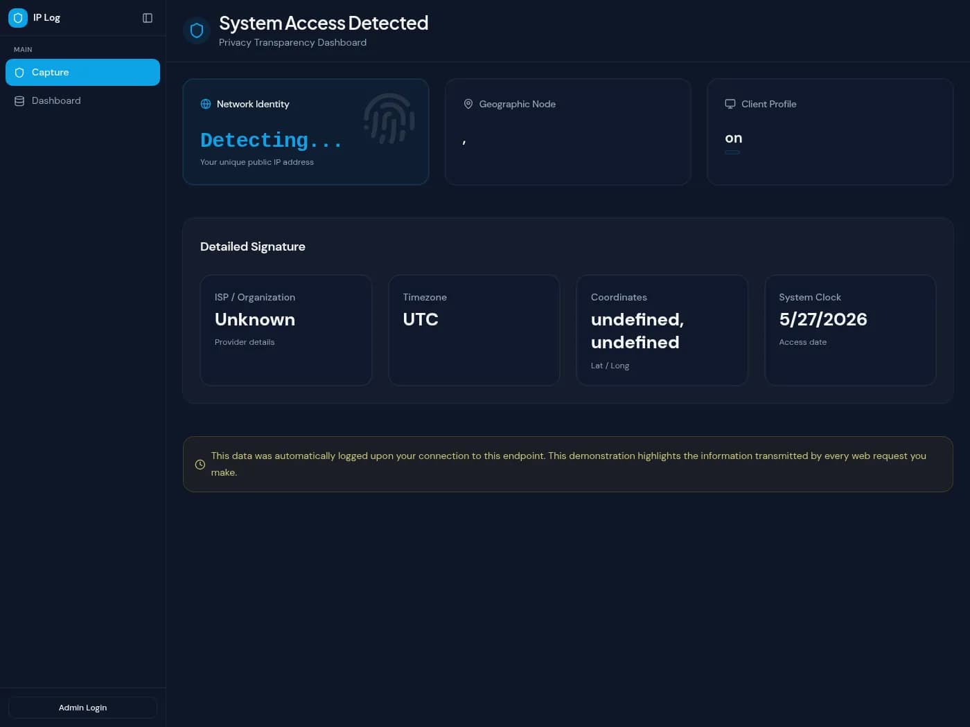 IP Tracker Website