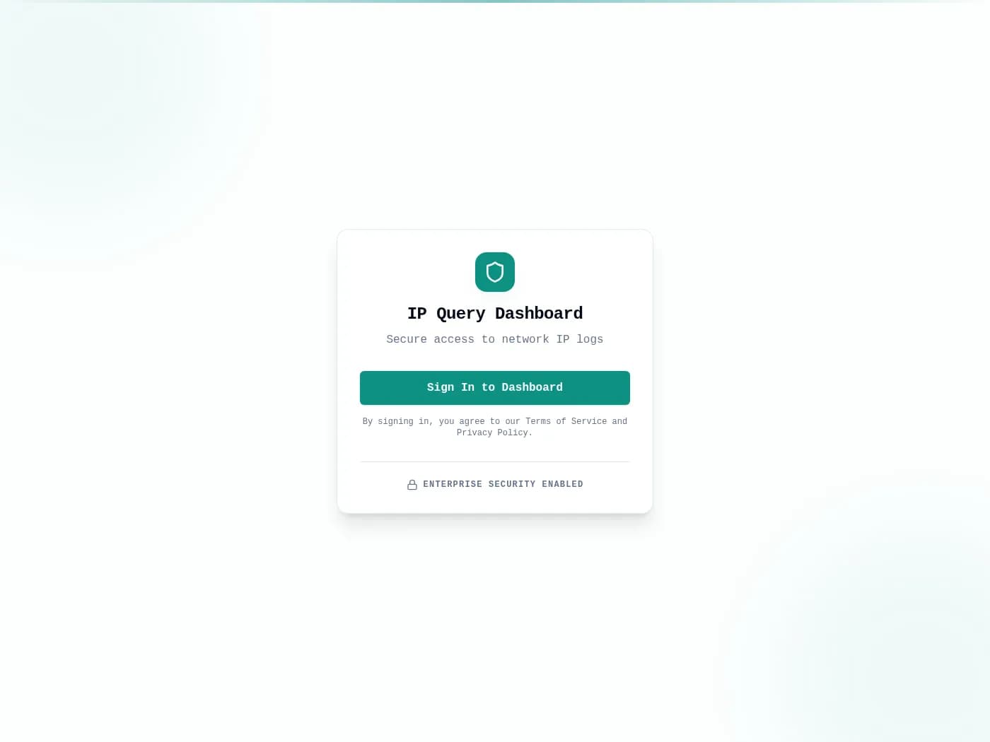 IP Query Dashboard