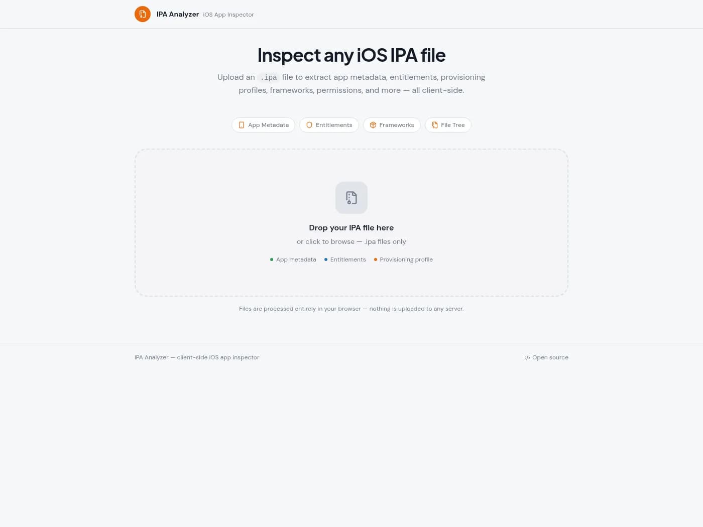 IPA File Analyzer