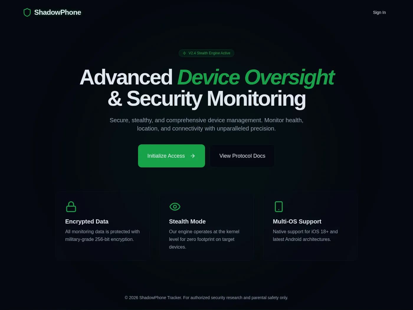 ShadowPhone Tracker