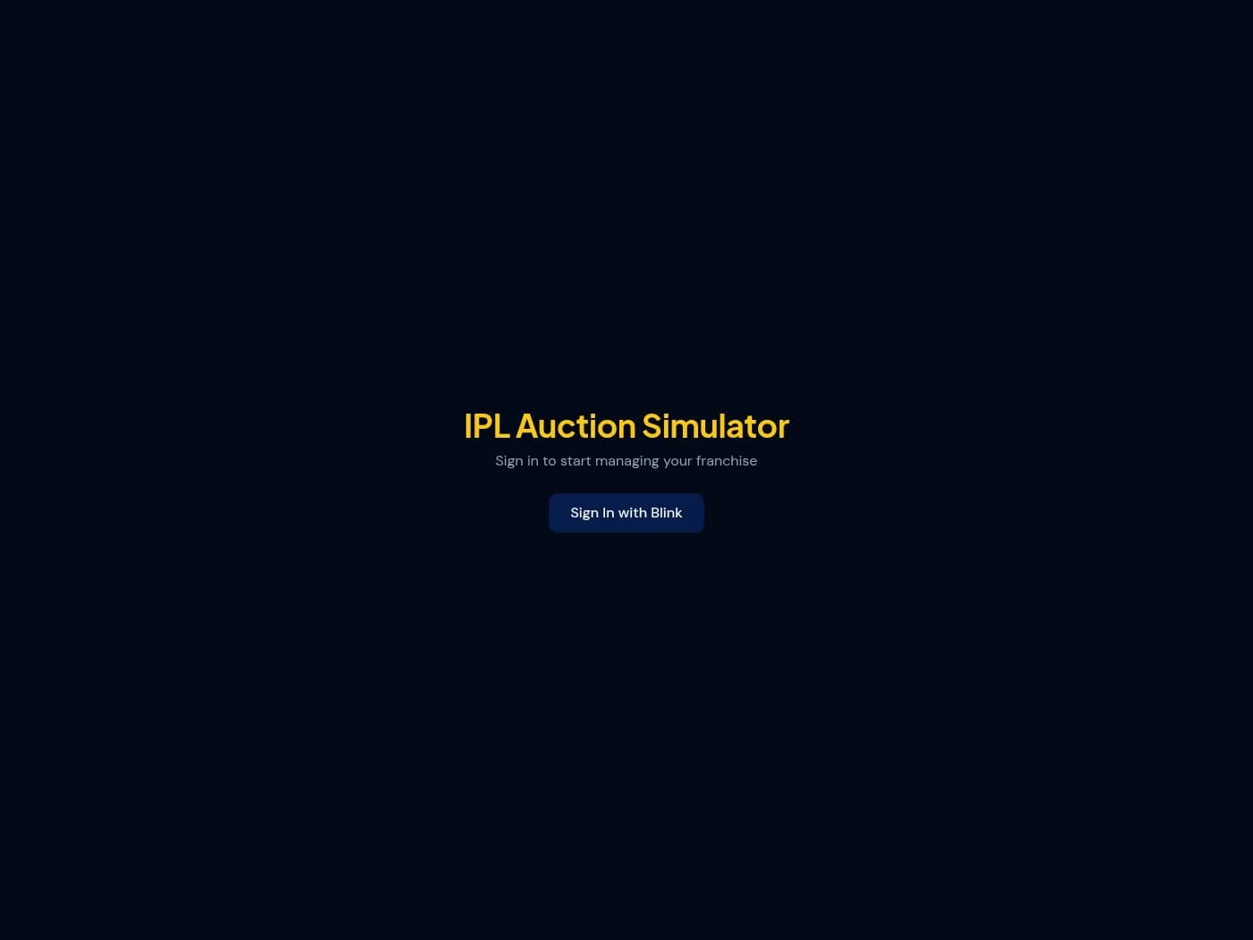 IPL Auction Simulator