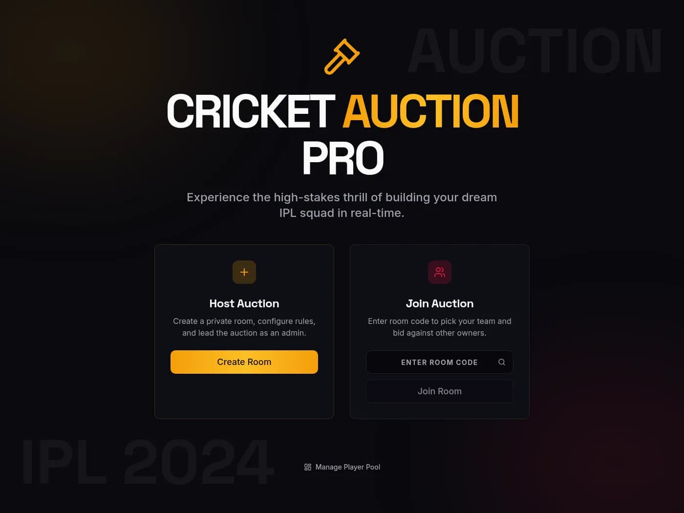 Cricket Auction Pro