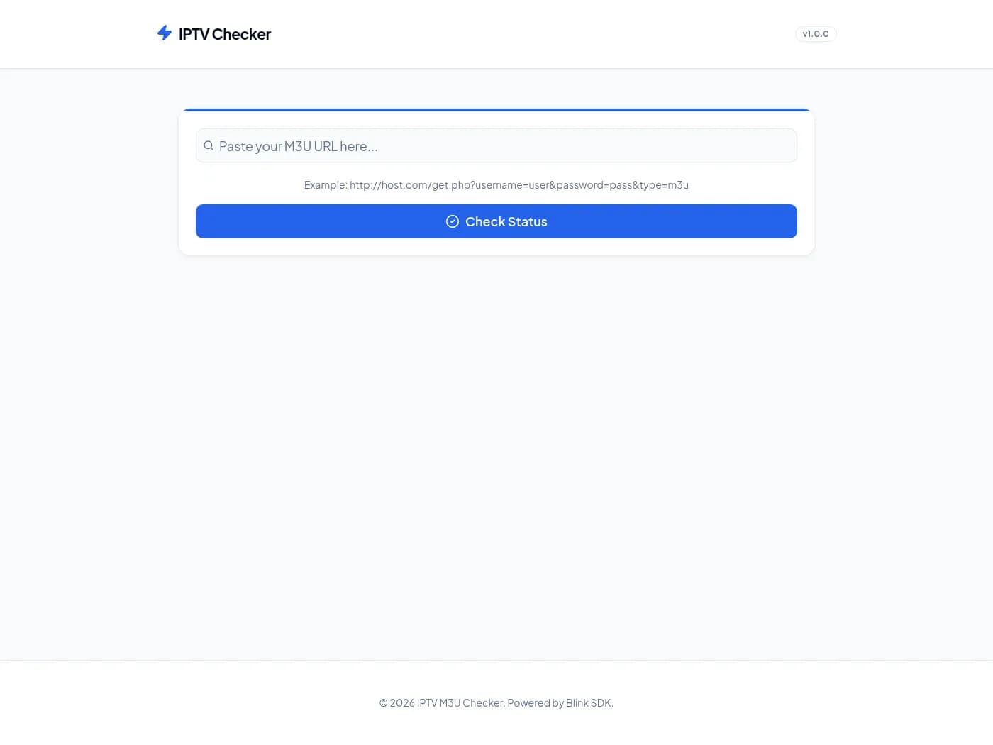 IPTV M3U Checker