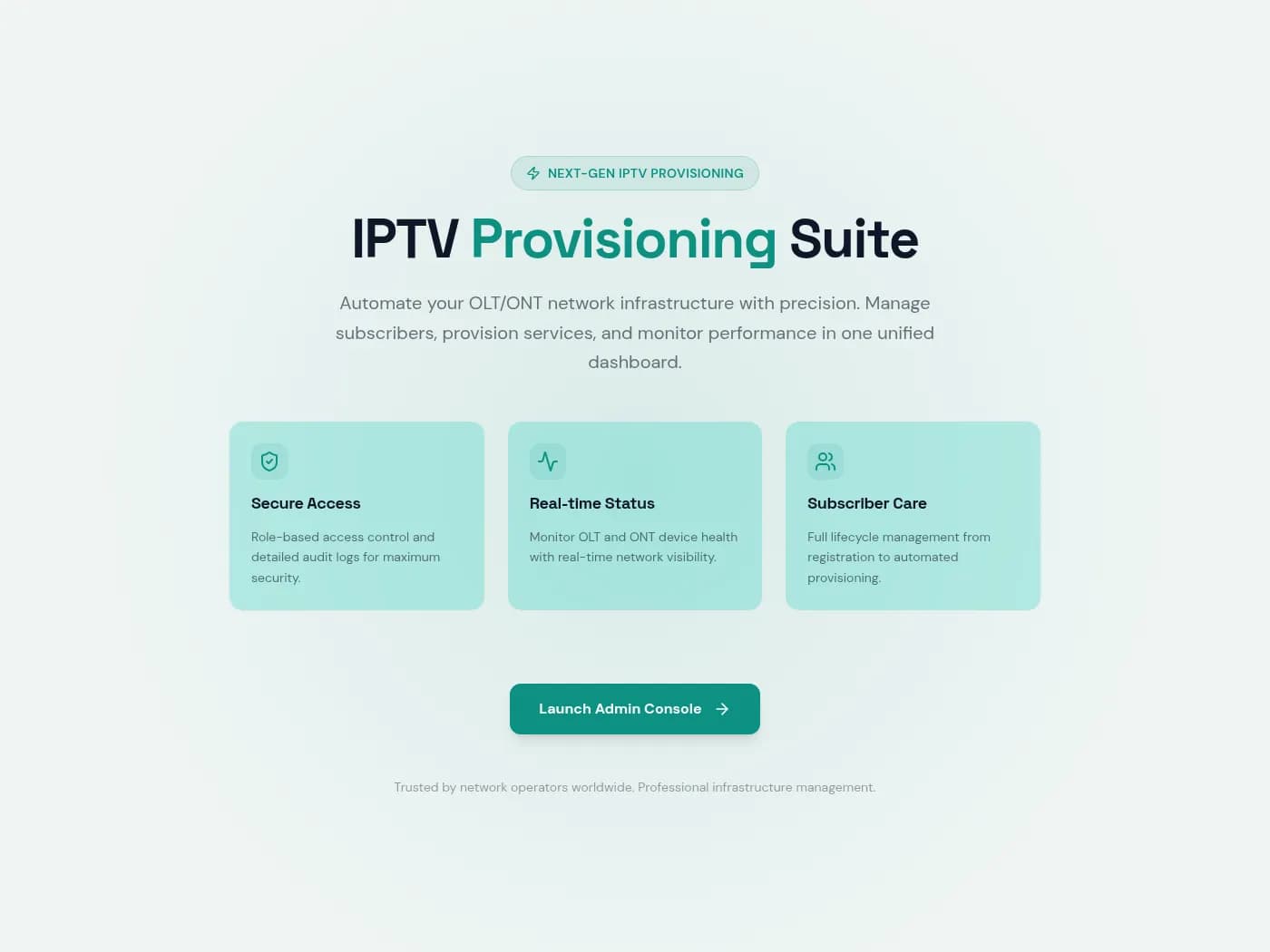 IPTV Provisioning Suite