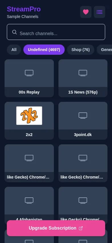 StreamPro IPTV Player