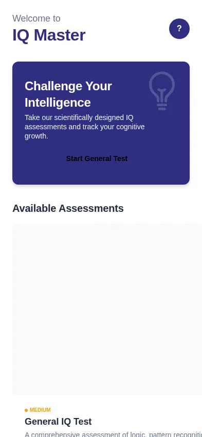 IQ Test App