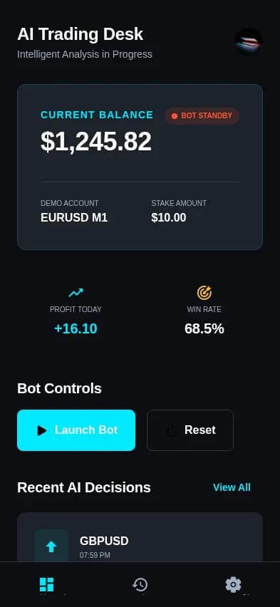 RL Trading Bot IQ Option