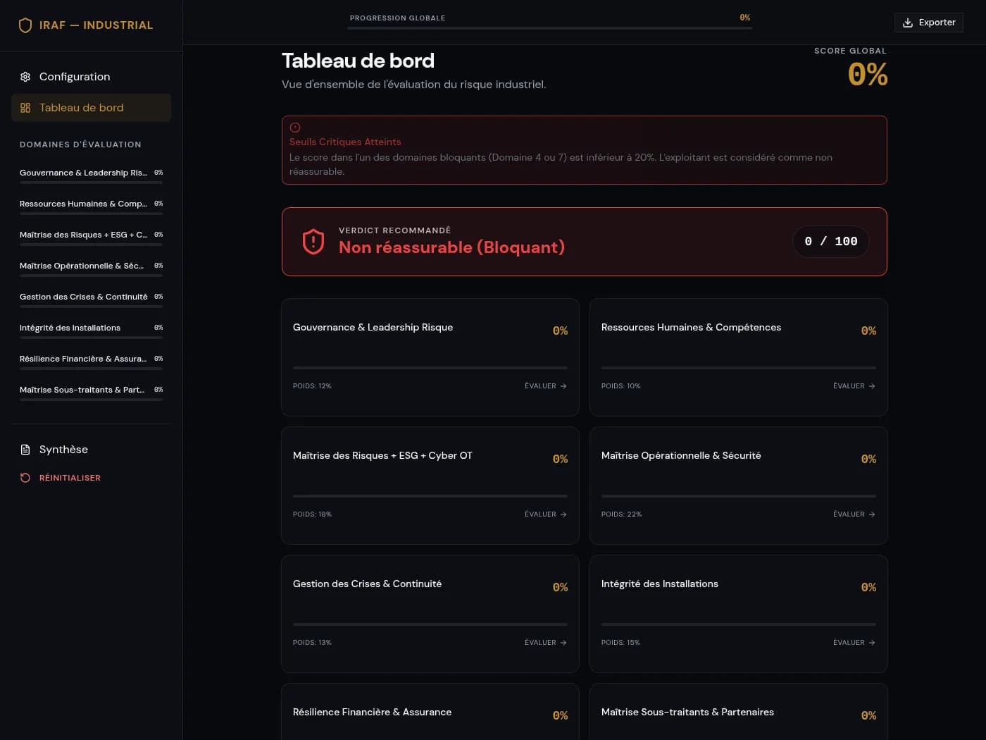 IRAF — Industrial Risk App