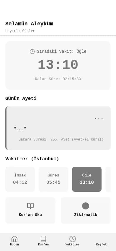 Modern Islamic App